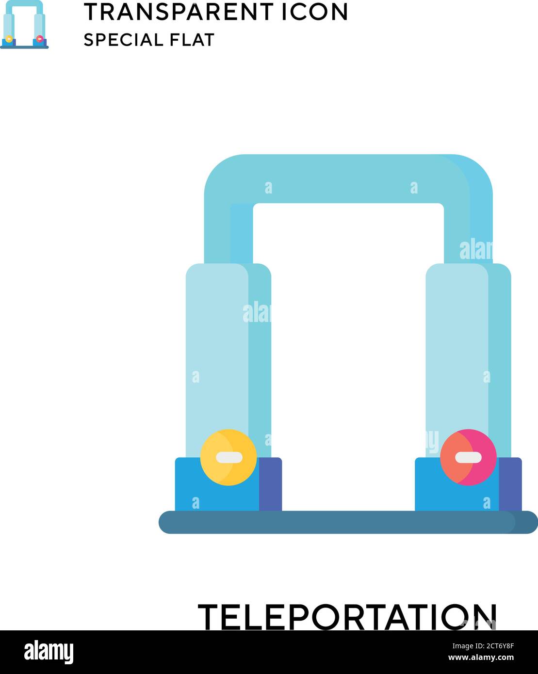 Teleportation icon vector vectors hi-res stock photography and images ...