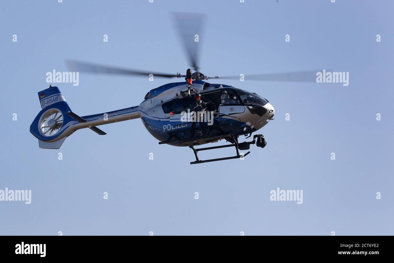 Magdeburg, Germany. 21st Sep, 2020. The new H145 police helicopter ...