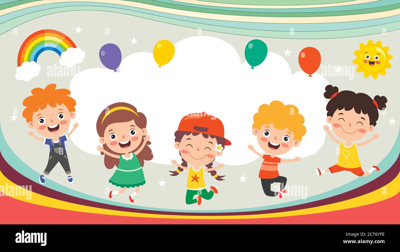 Colorful Concept Design For Children Stock Vector Image & Art - Alamy