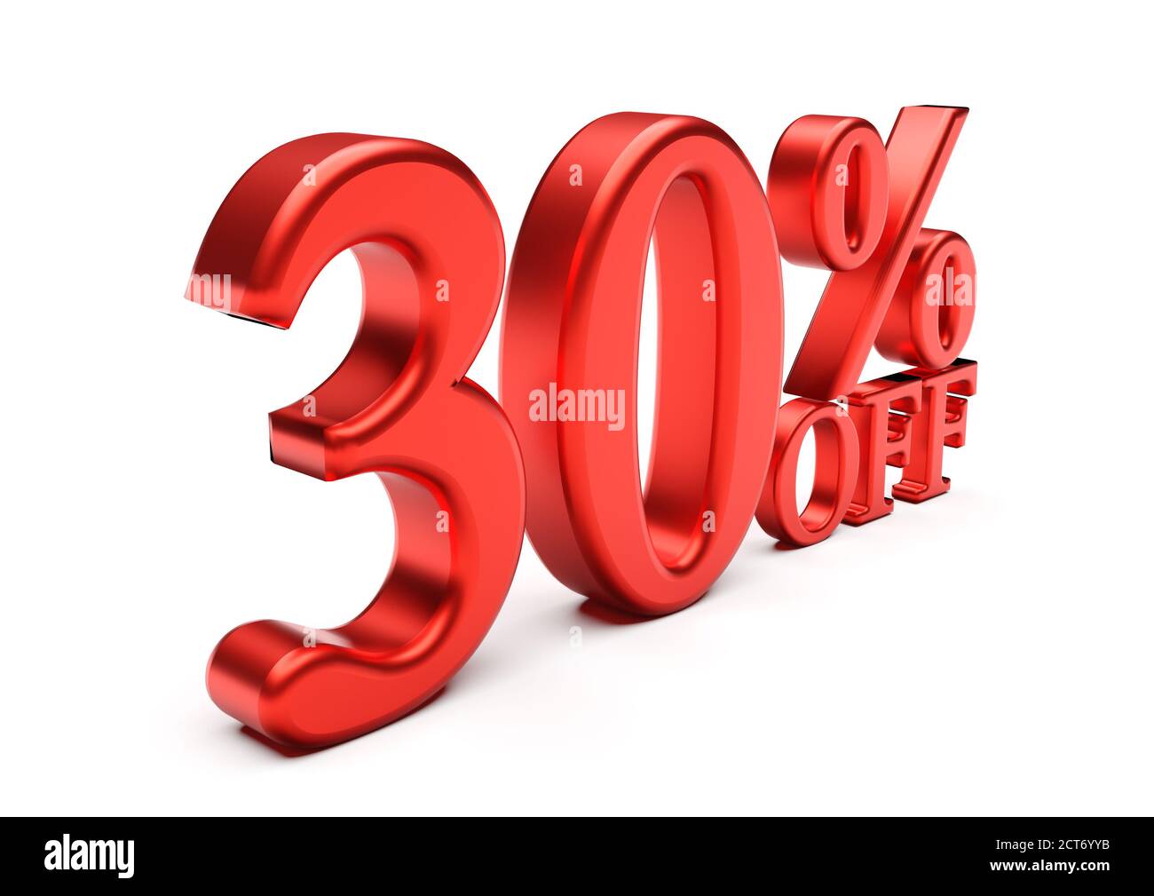 3d words 30 percent isolated on white. 3d rendering Stock Photo - Alamy