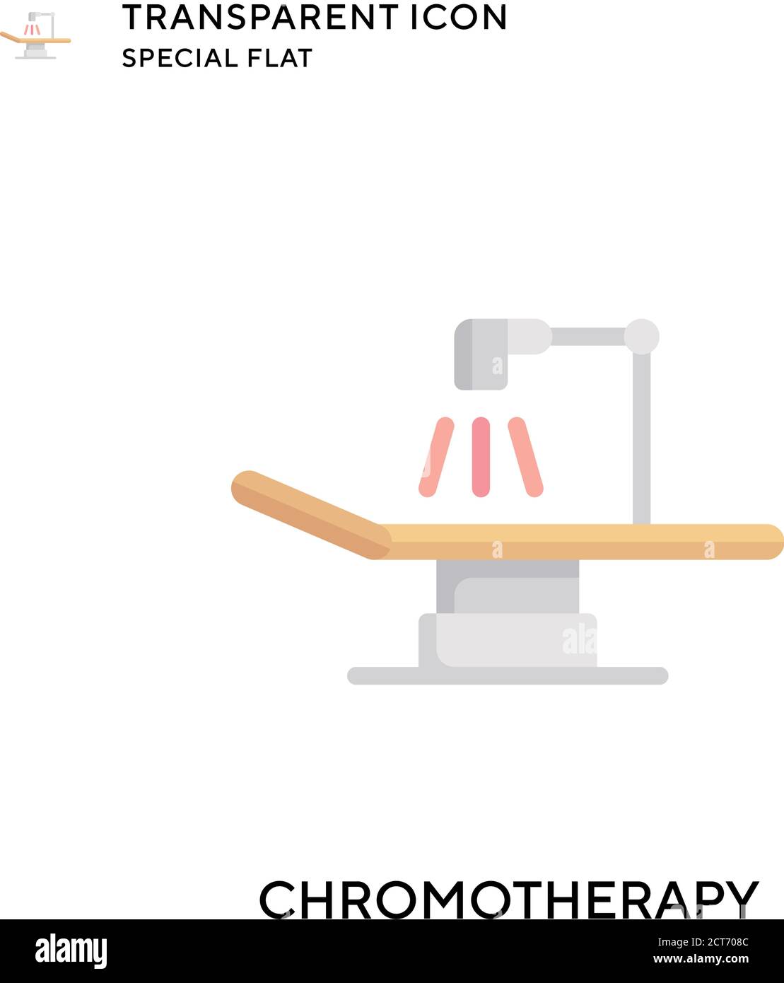 Chromotherapy vector icon. Flat style illustration. EPS 10 vector Stock ...