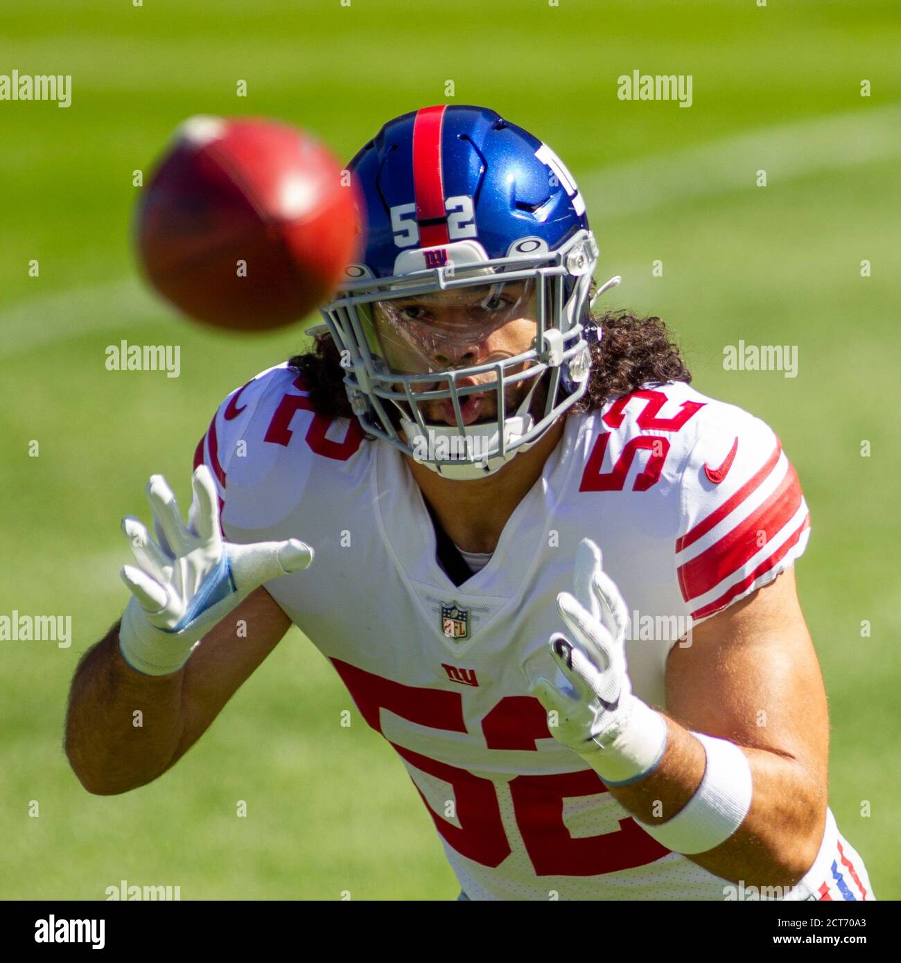 Chicago, Illinois, USA. 20th Sep, 2020. - Giants #52 Devante Downs in ...