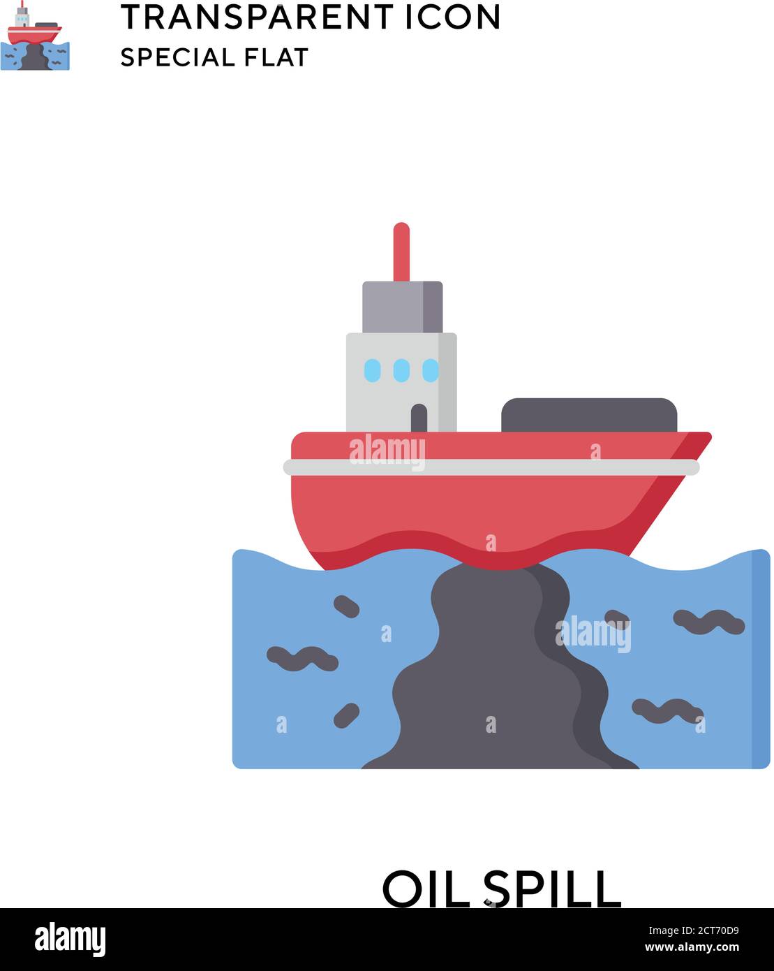 Ship Oil Spill Clipart
