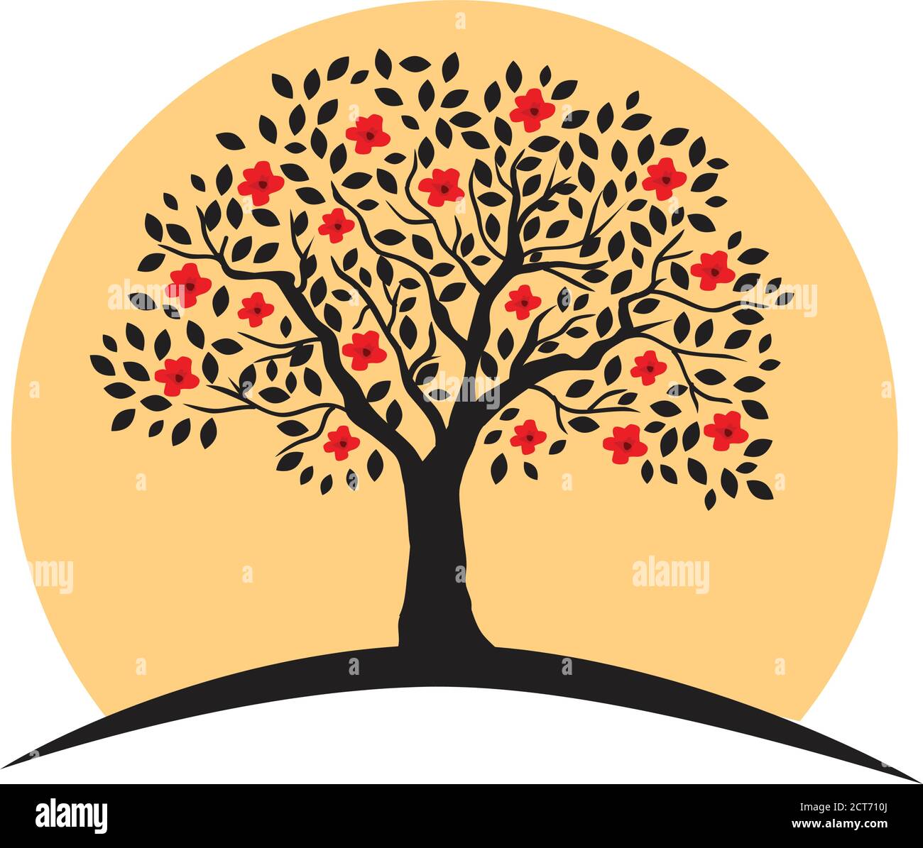 cherry blossom tree Stock Vector Image & Art - Alamy