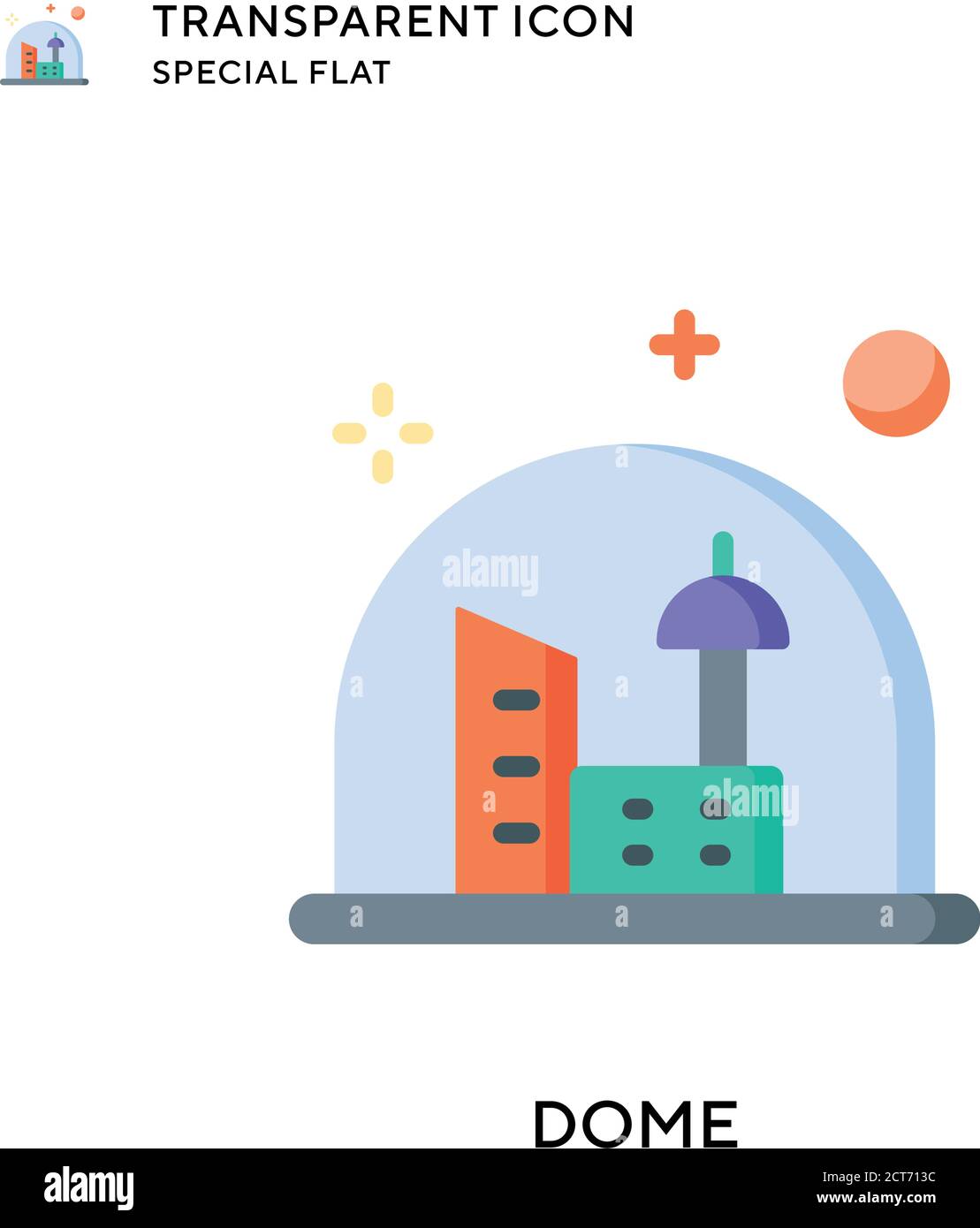 Dome vector icon. Flat style illustration. EPS 10 vector Stock Vector ...