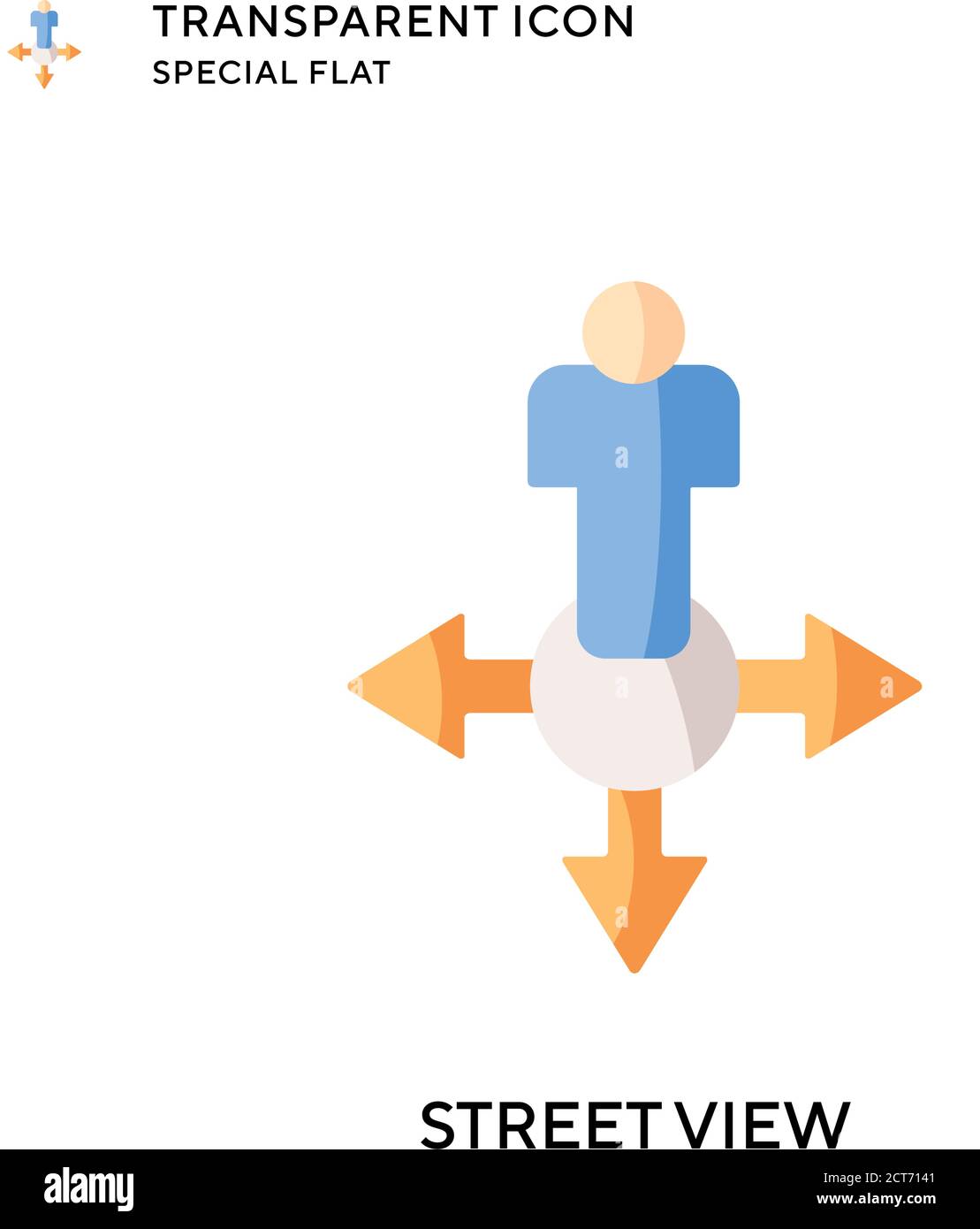 Street view vector icon. Flat style illustration. EPS 10 vector Stock ...