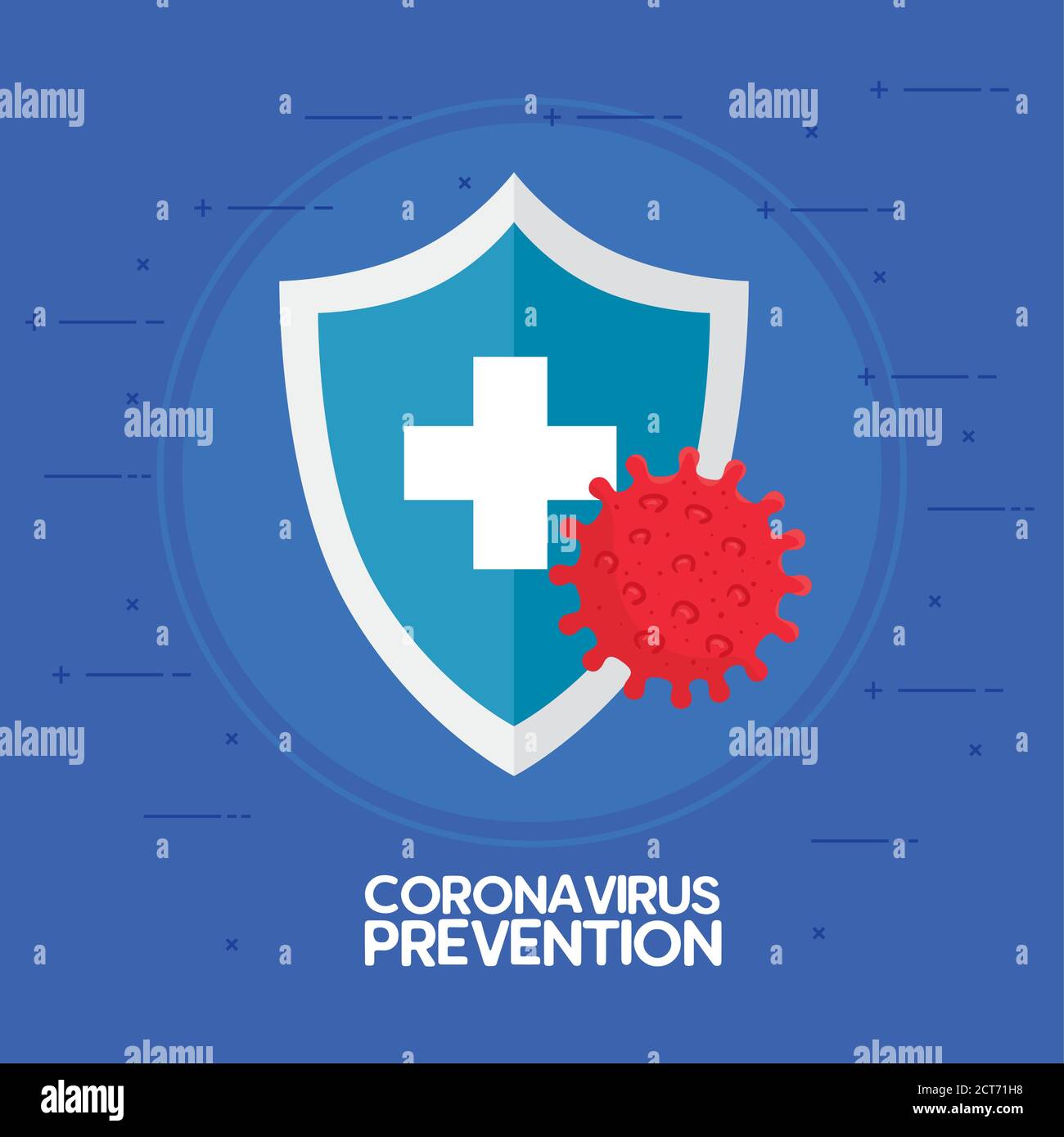 coronavirus prevention, world map with shield protection Stock Vector ...