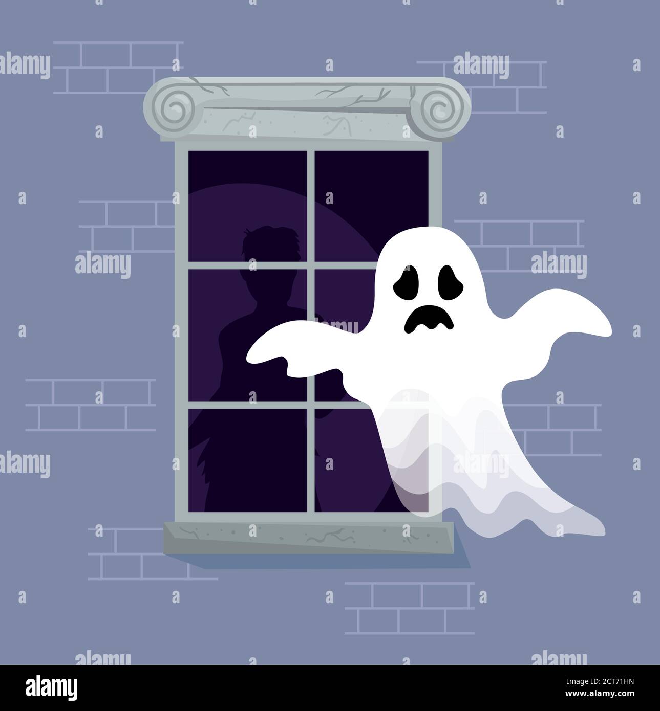 Boo windows Stock Vector Images - Alamy