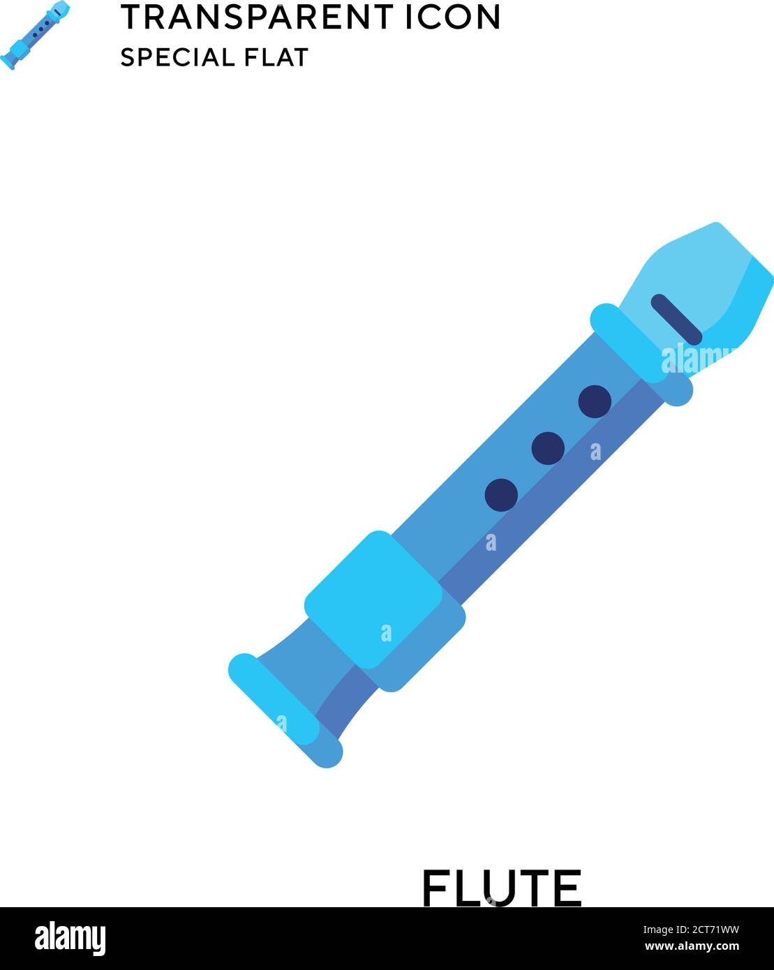 Flute vector icon. Flat style illustration. EPS 10 vector Stock Vector ...