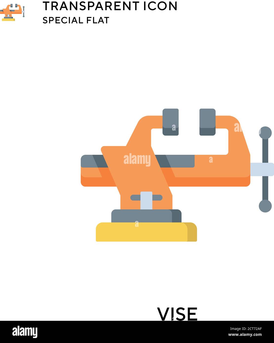 Old bench metal vise grip Stock Vector Images - Alamy