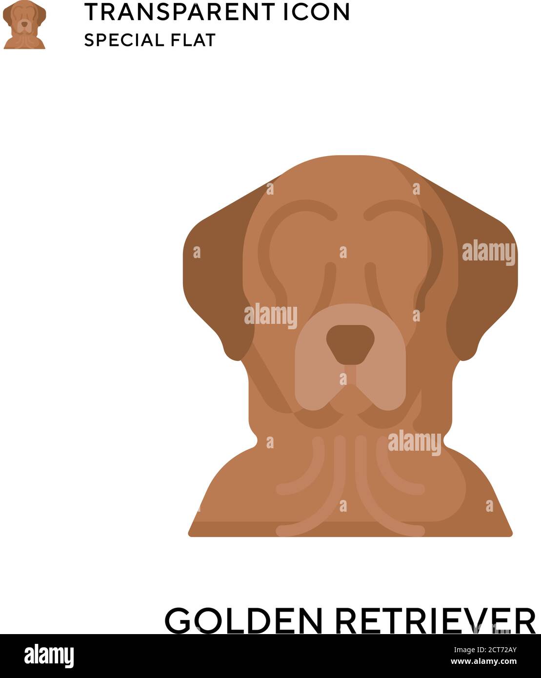 Golden retriever with green background Stock Vector Images - Alamy