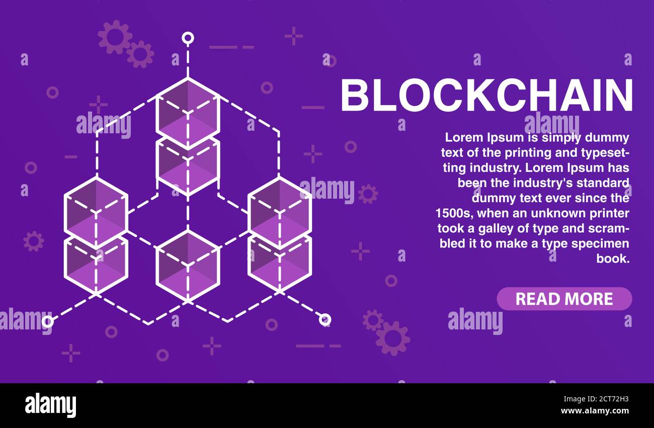 Technology block chain network connection Stock Vector Images - Alamy