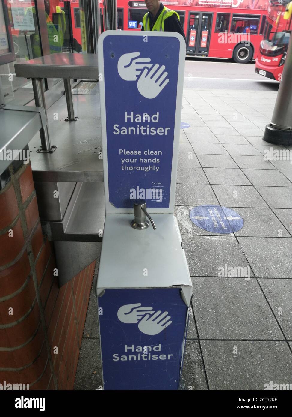London, UK - 21/9/2020: Wear a mask sign for TFL buses for 'transport ...