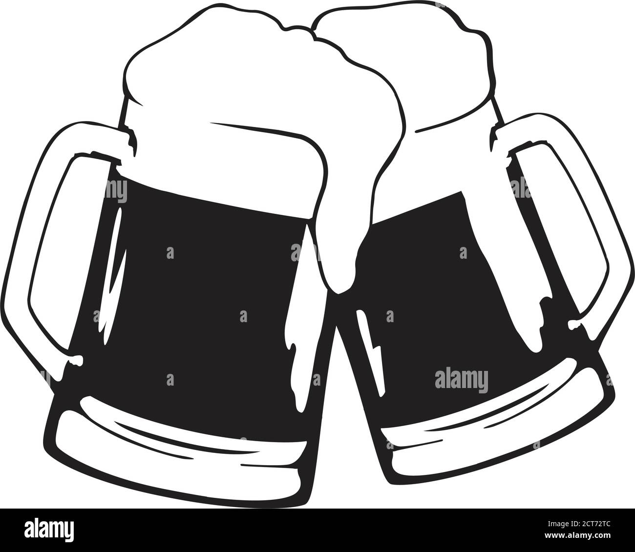 glass of beer, vector Stock Vector Image & Art - Alamy