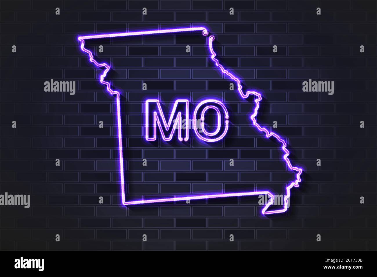 Missouri vintage map Stock Vector Images - Alamy