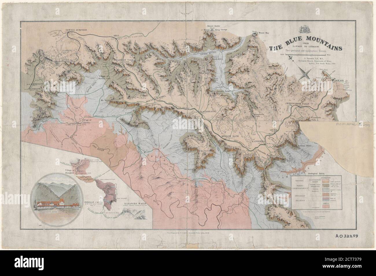 Map of the black mountains hi-res stock photography and images - Alamy