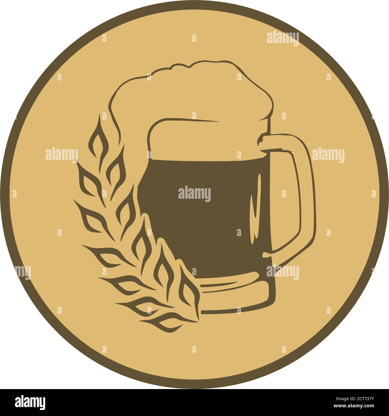 glass of beer, vector Stock Vector Image & Art - Alamy