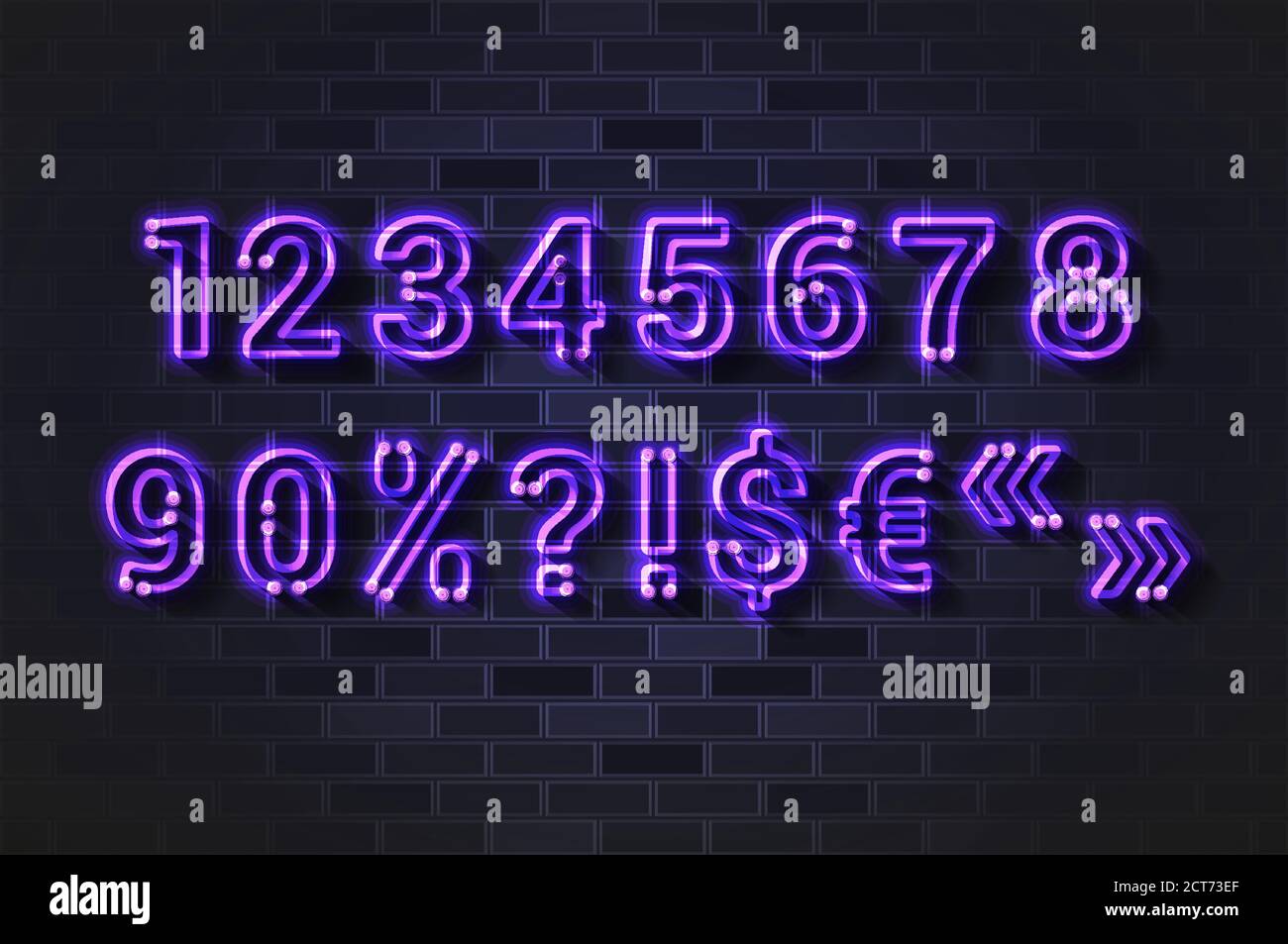 Neon characters Stock Vector Images - Alamy