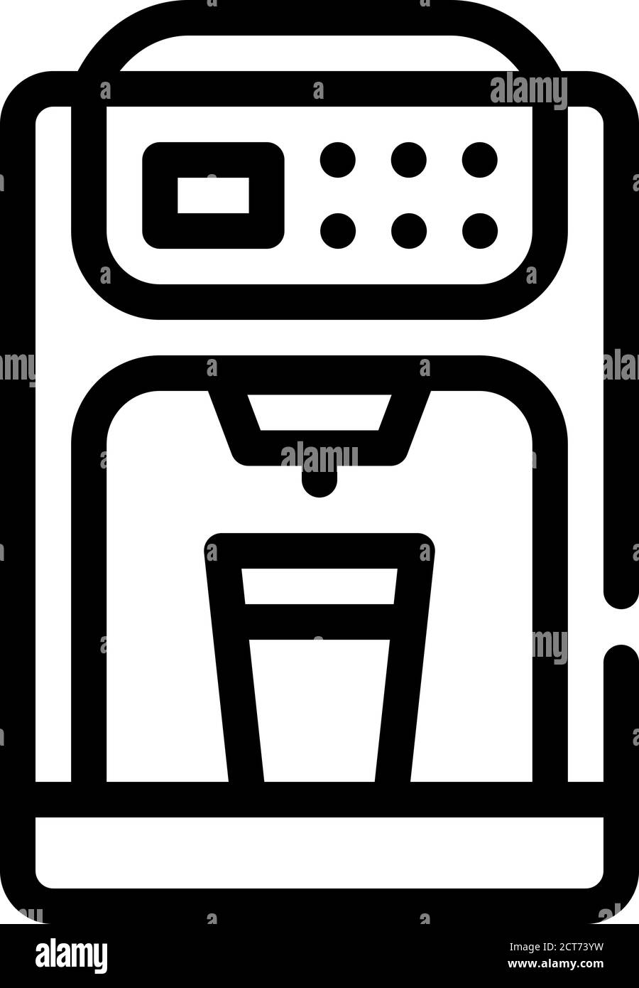 coffee maker line icon vector symbol illustration Stock Vector Image ...
