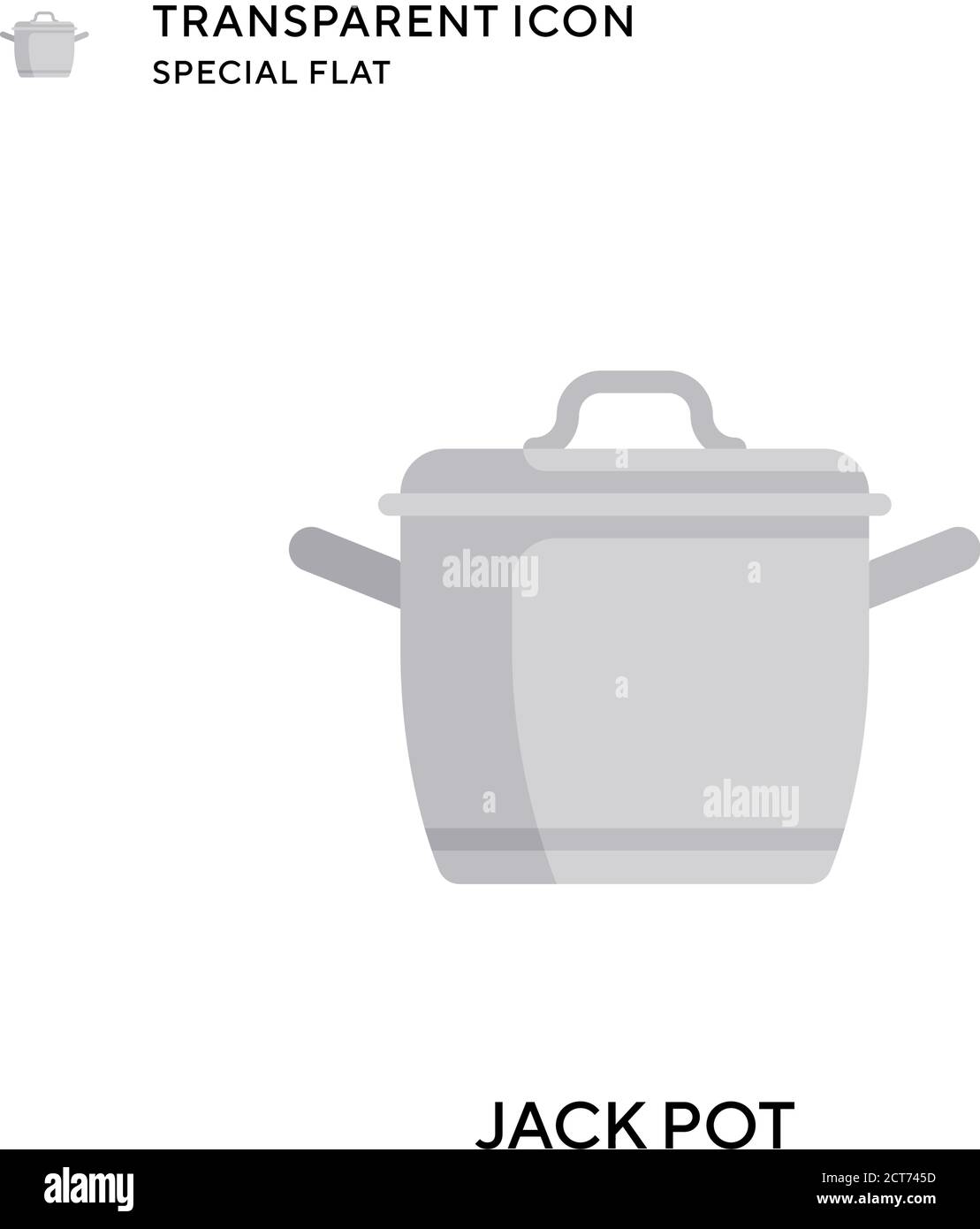 Jack pot vector icon. Flat style illustration. EPS 10 vector Stock ...