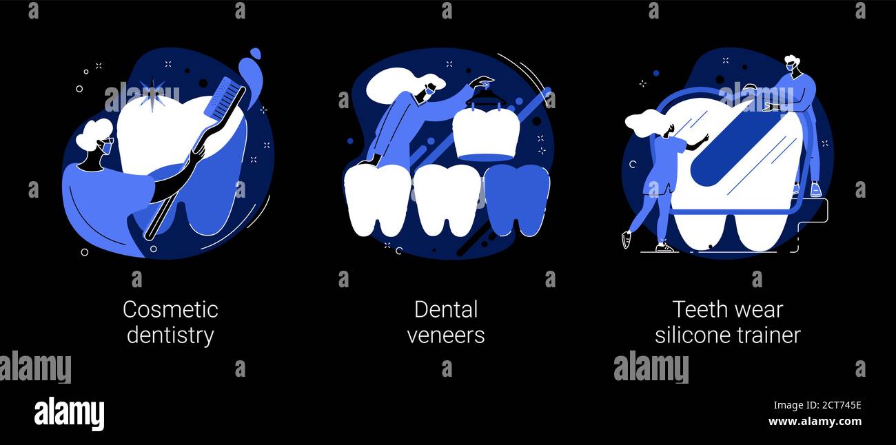 Dental service abstract concept vector illustrations Stock Vector Image ...