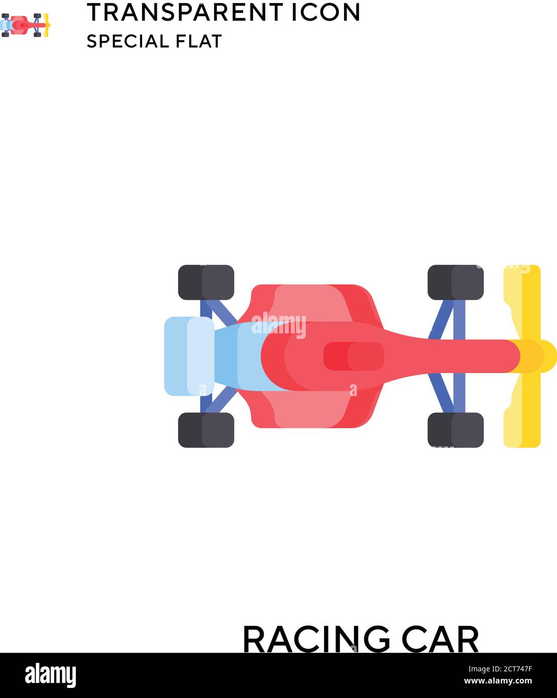 Racing car vector icon. Flat style illustration. EPS 10 vector Stock ...