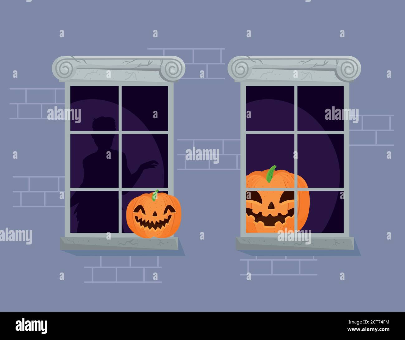 Scary windows Stock Vector Images - Alamy