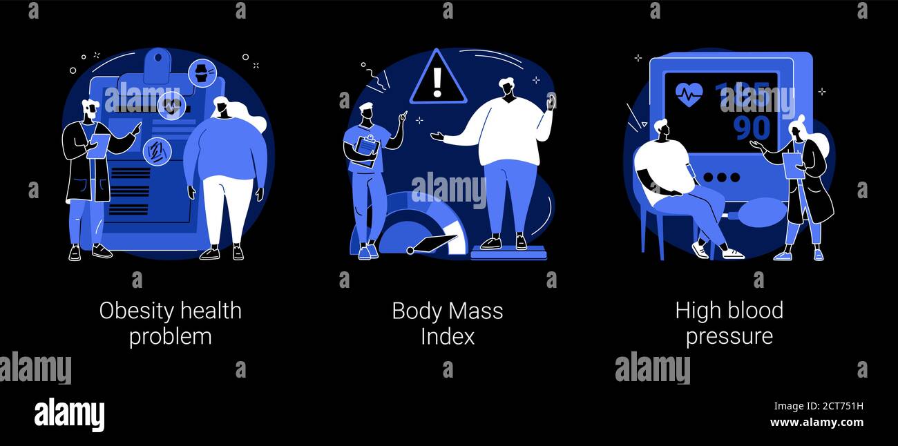 Obese people abstract concept vector illustrations Stock Vector Image ...