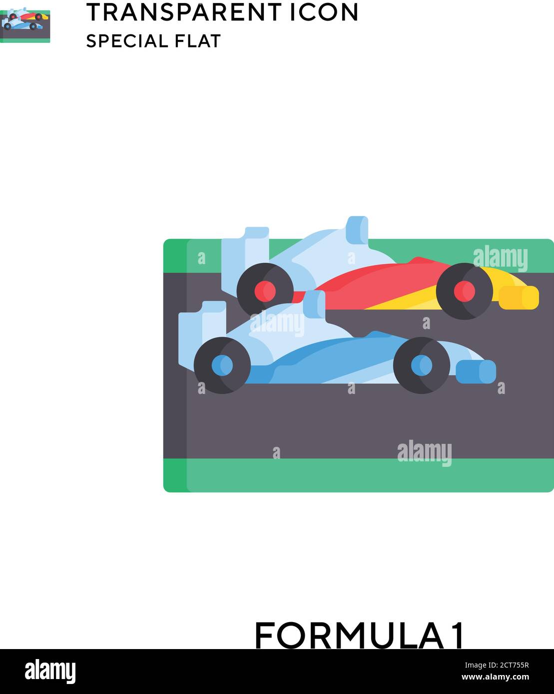 Formula 1 vector icon. Flat style illustration. EPS 10 vector Stock ...