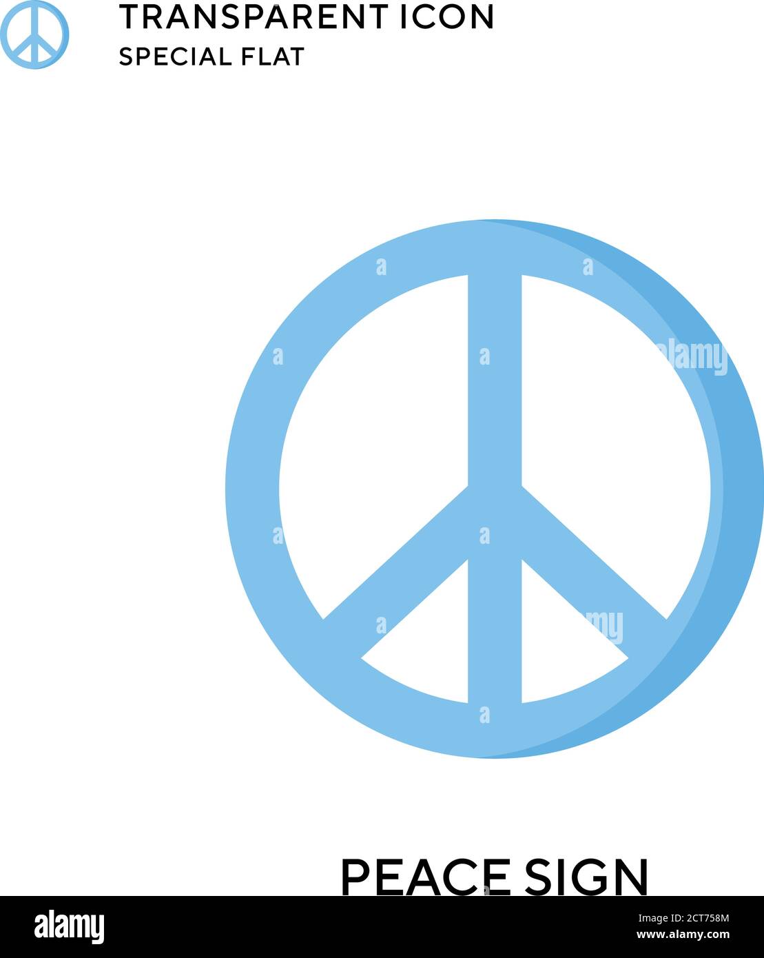 Peace sign vector icon. Flat style illustration. EPS 10 vector Stock ...