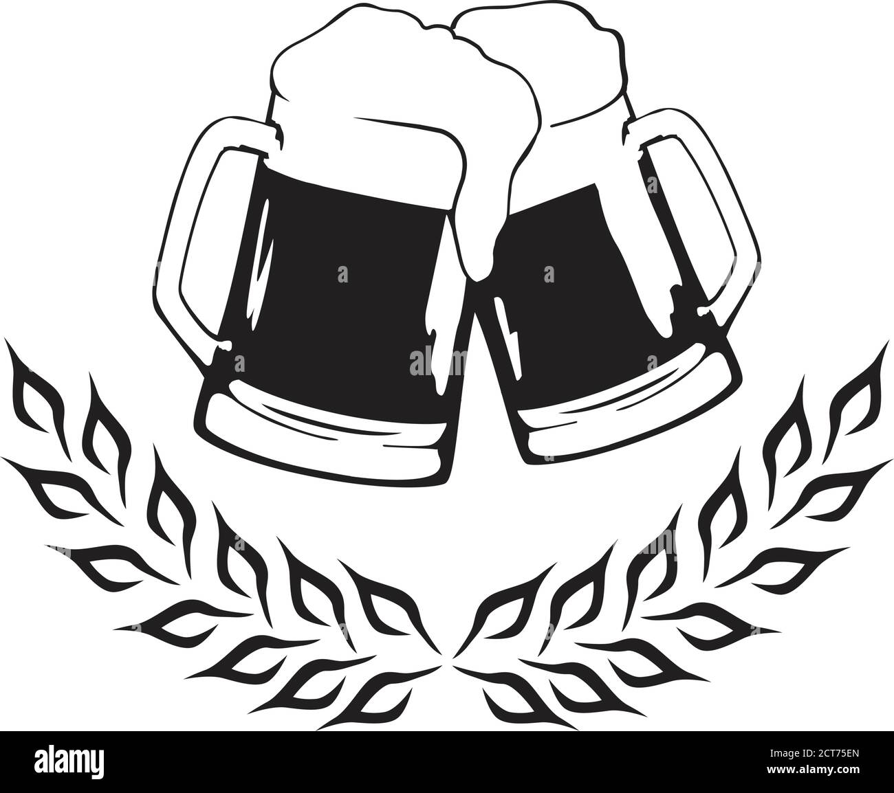 glass of beer, vector Stock Vector Image & Art - Alamy