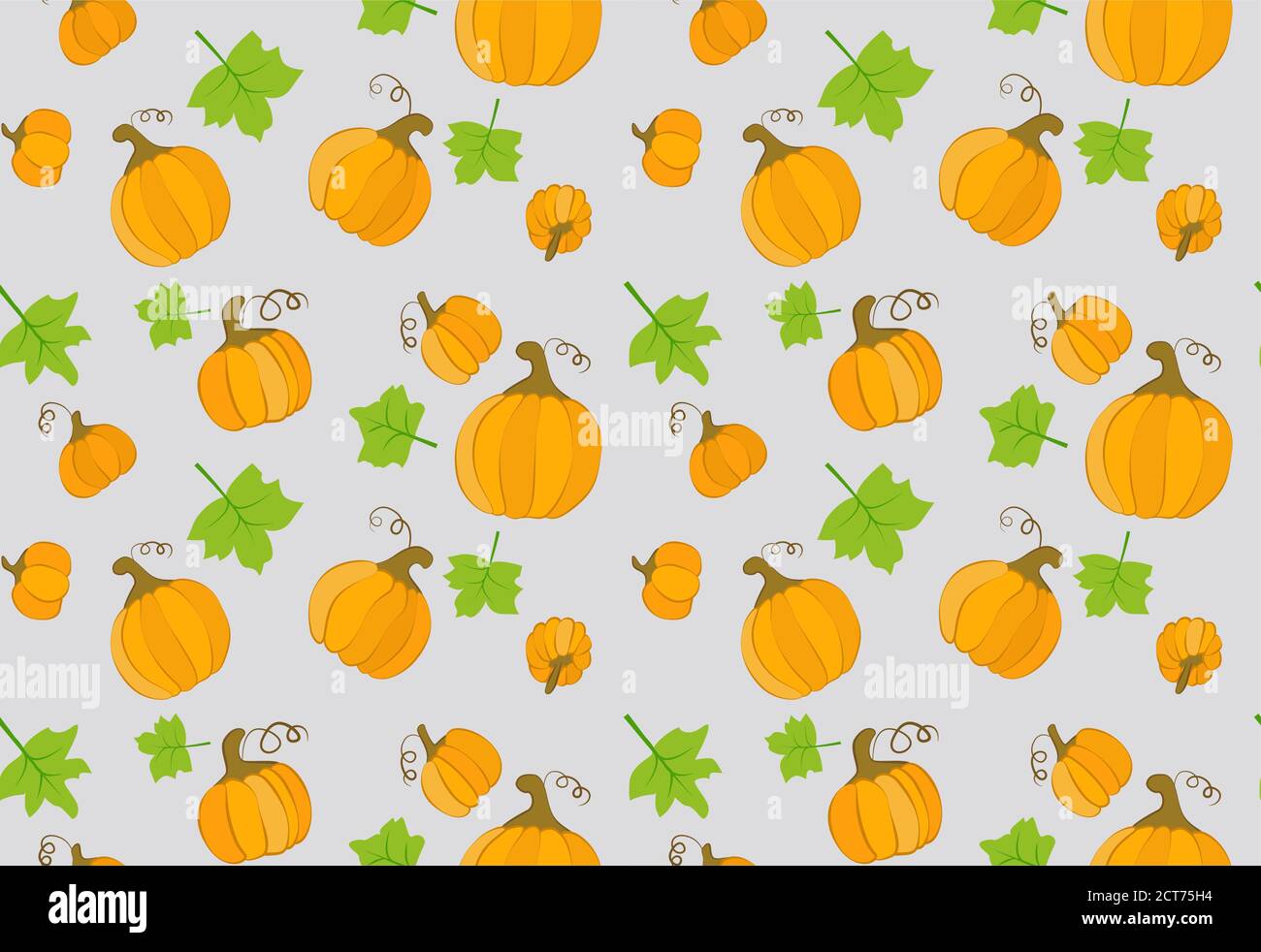 Pumpkin seamless patterns of various shapes and sizes Stock Vector ...