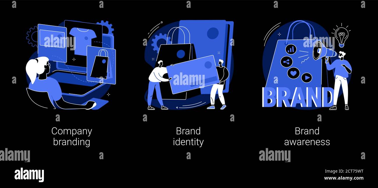 Brand management abstract concept vector illustrations Stock Vector ...