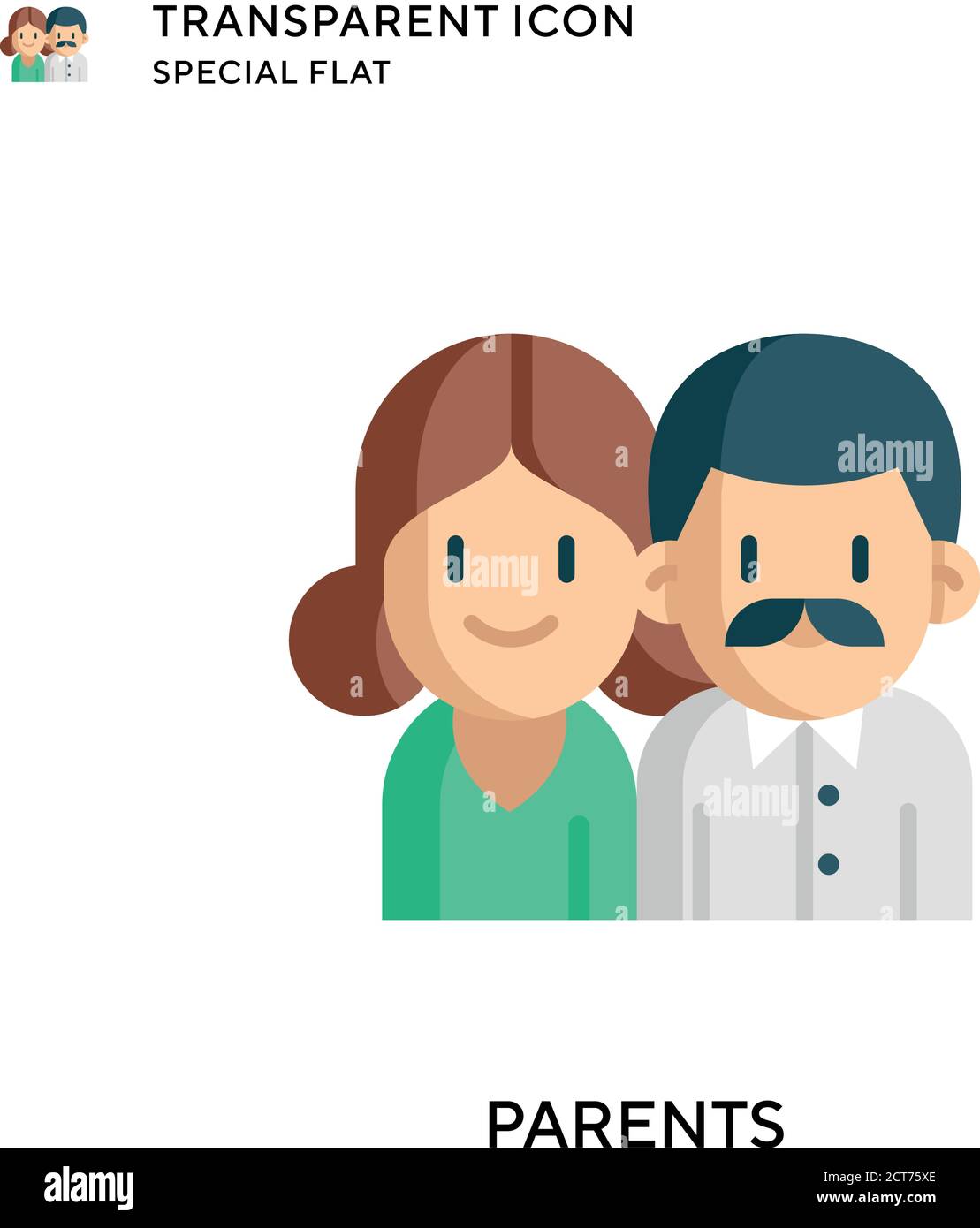 Parent child school stress Stock Vector Images - Alamy