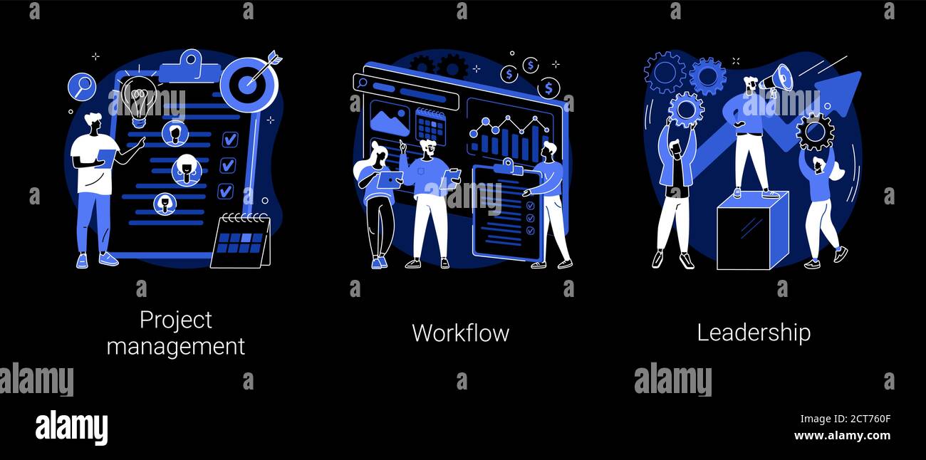 Business management abstract concept vector illustrations Stock Vector ...