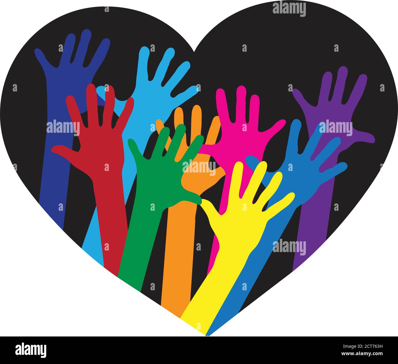 different skin colors hands Stock Vector Image & Art - Alamy