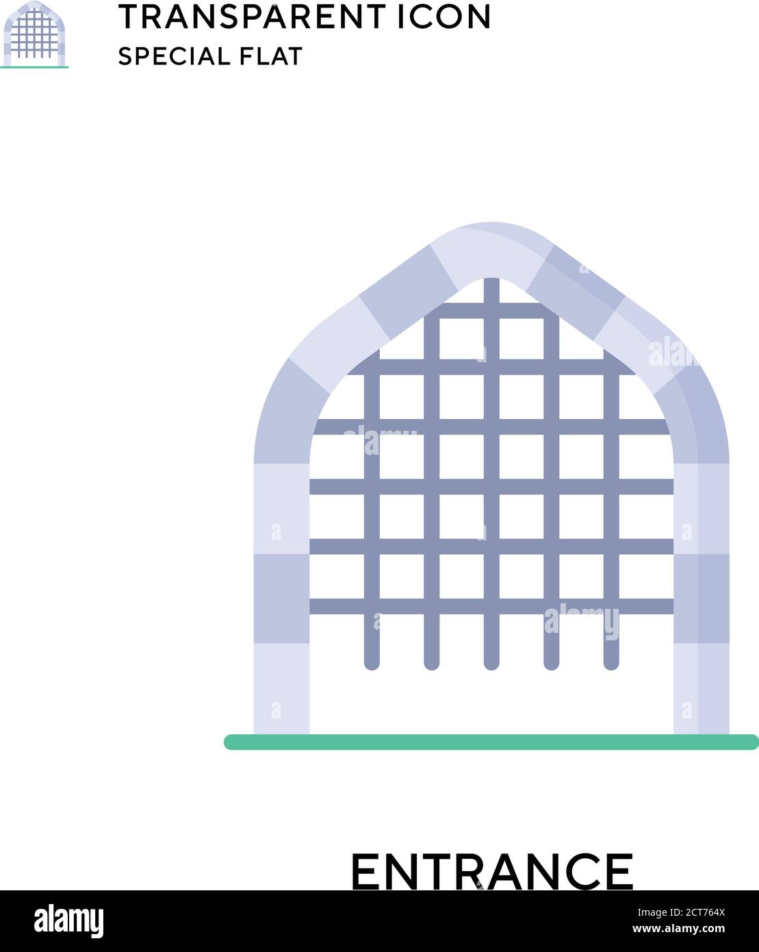 Entrance gate contemporary house Cut Out Stock Images & Pictures - Alamy