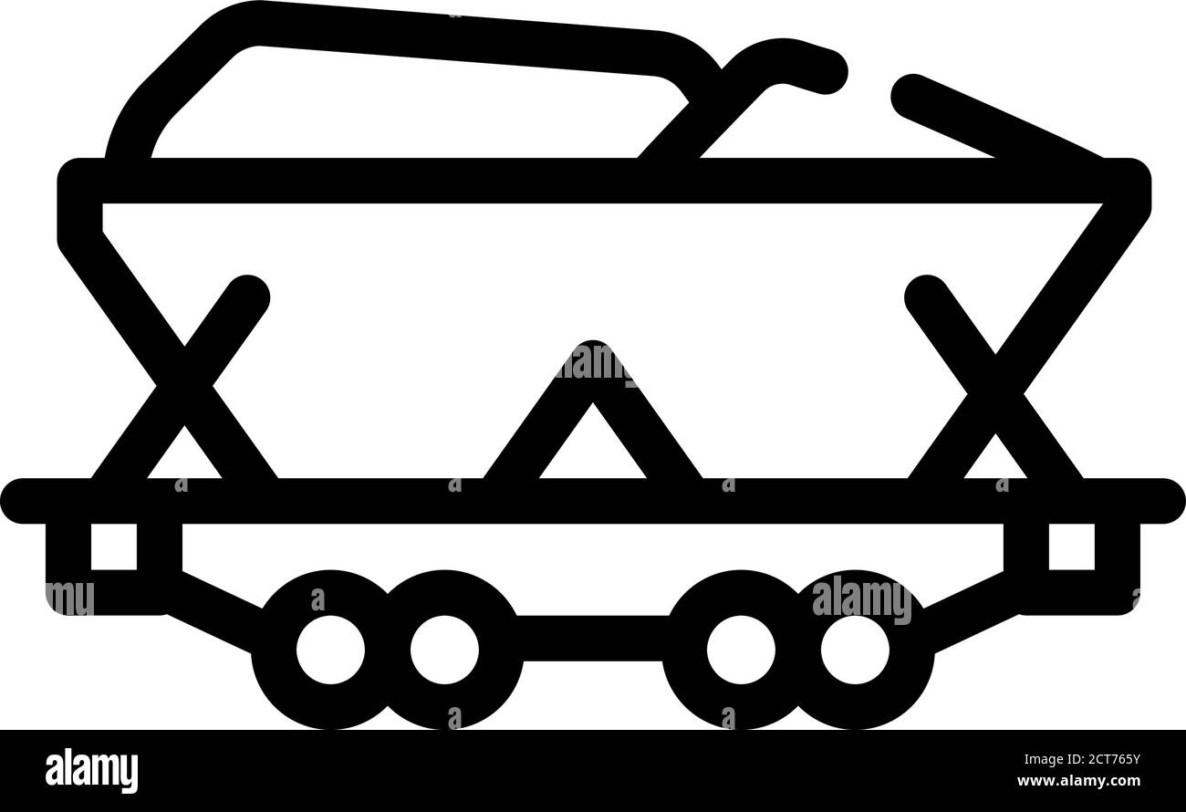 mining coal line icon vector symbol illustration Stock Vector Image ...