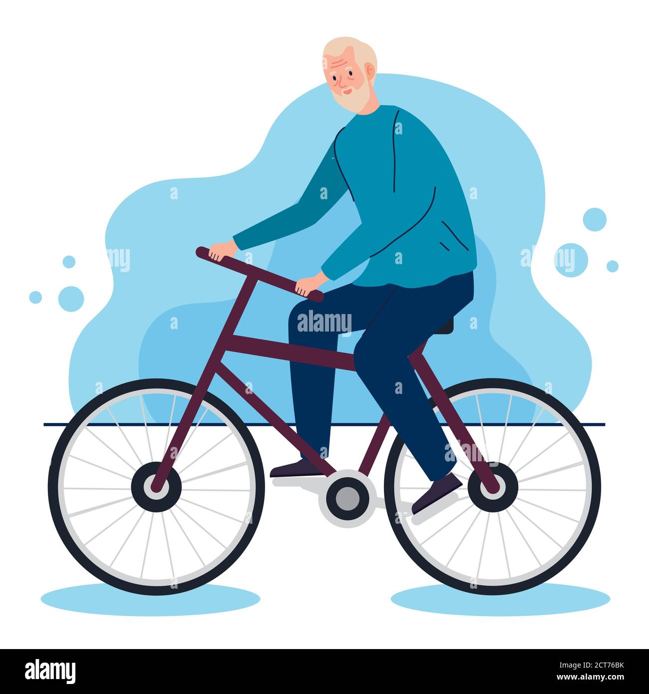 Cute older man Stock Vector Images - Alamy