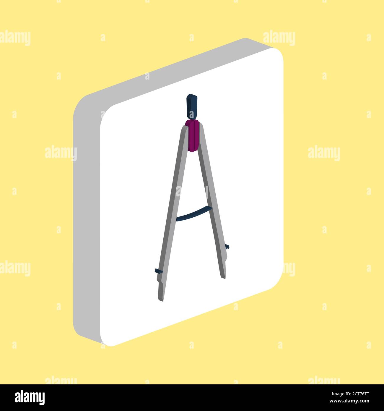 Drafting compass icon Stock Vector Images - Alamy