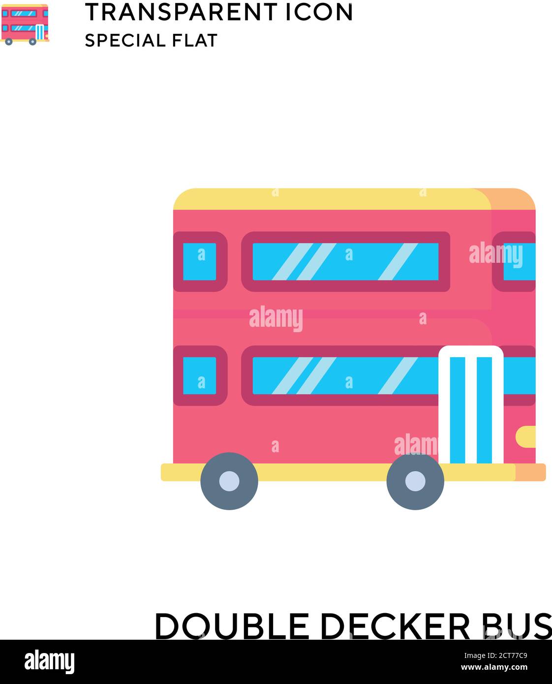 Side of double decker bus Cut Out Stock Images & Pictures - Alamy