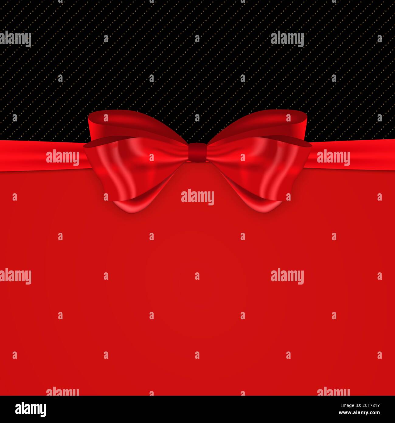 Beautiful Background with Silk Red Bow and Ribbon. Can be used for Gift ...