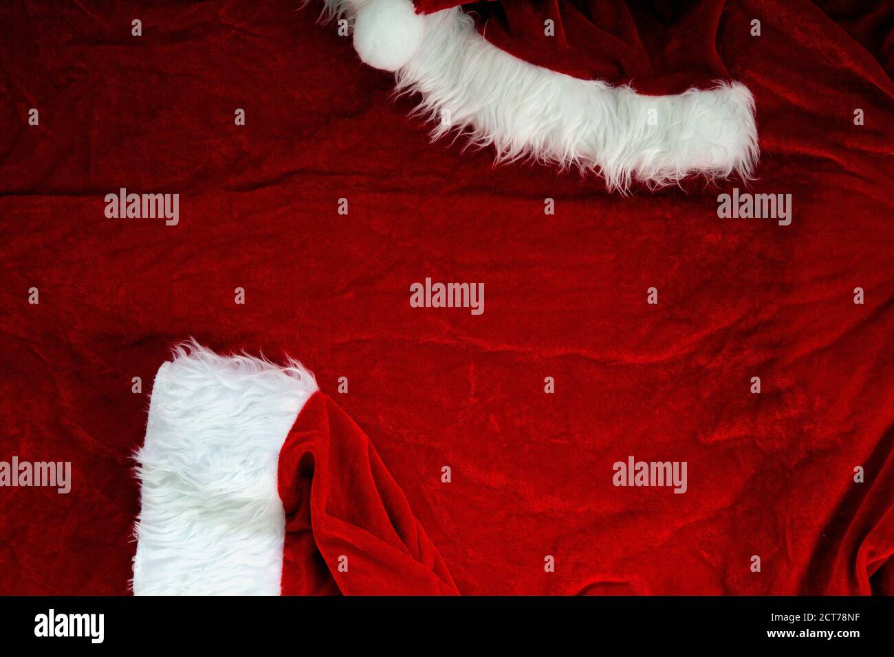 Santa Claus suit, costume fabric background texture, Christmas concept ...