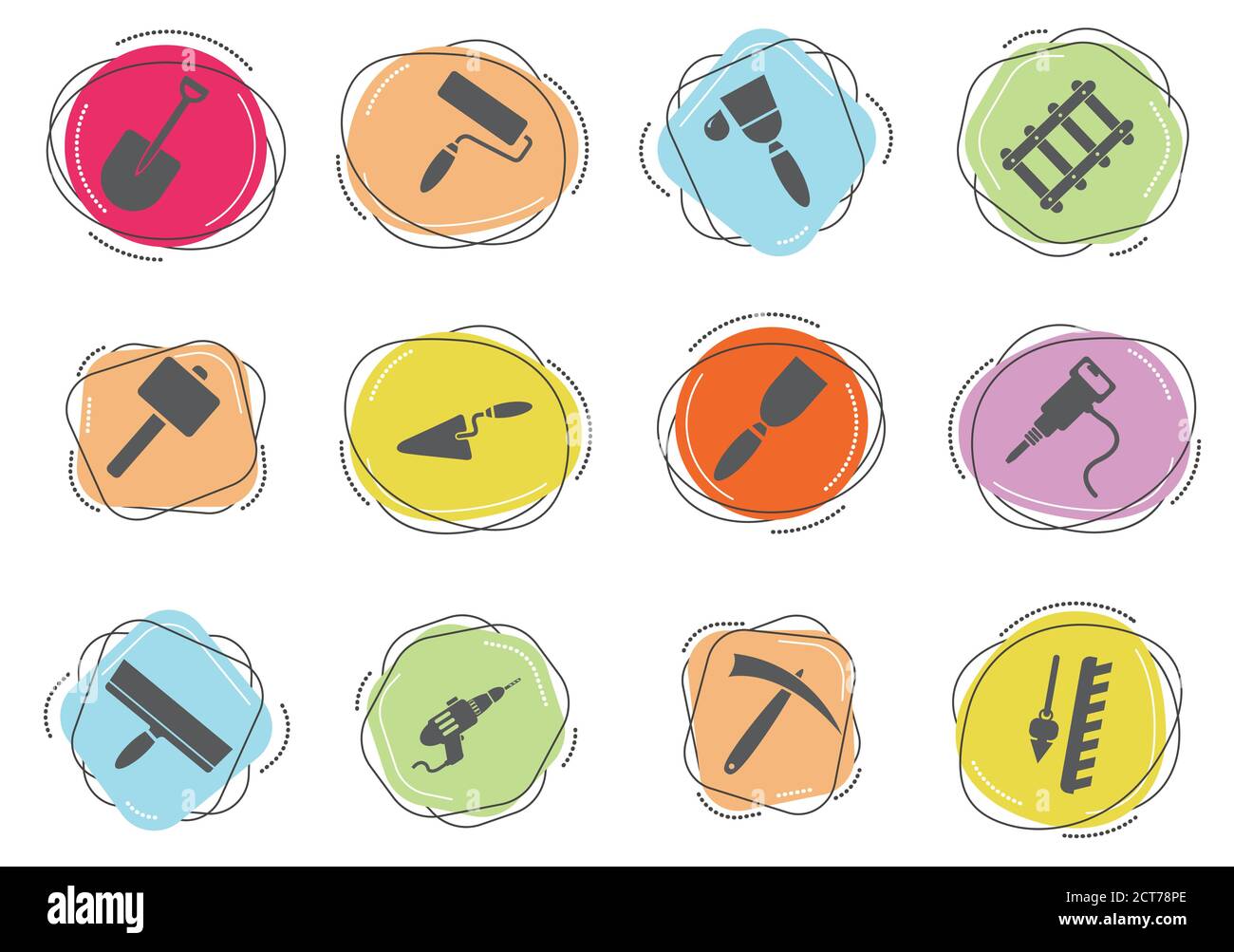 Symbols of building equipment Stock Vector Image & Art - Alamy