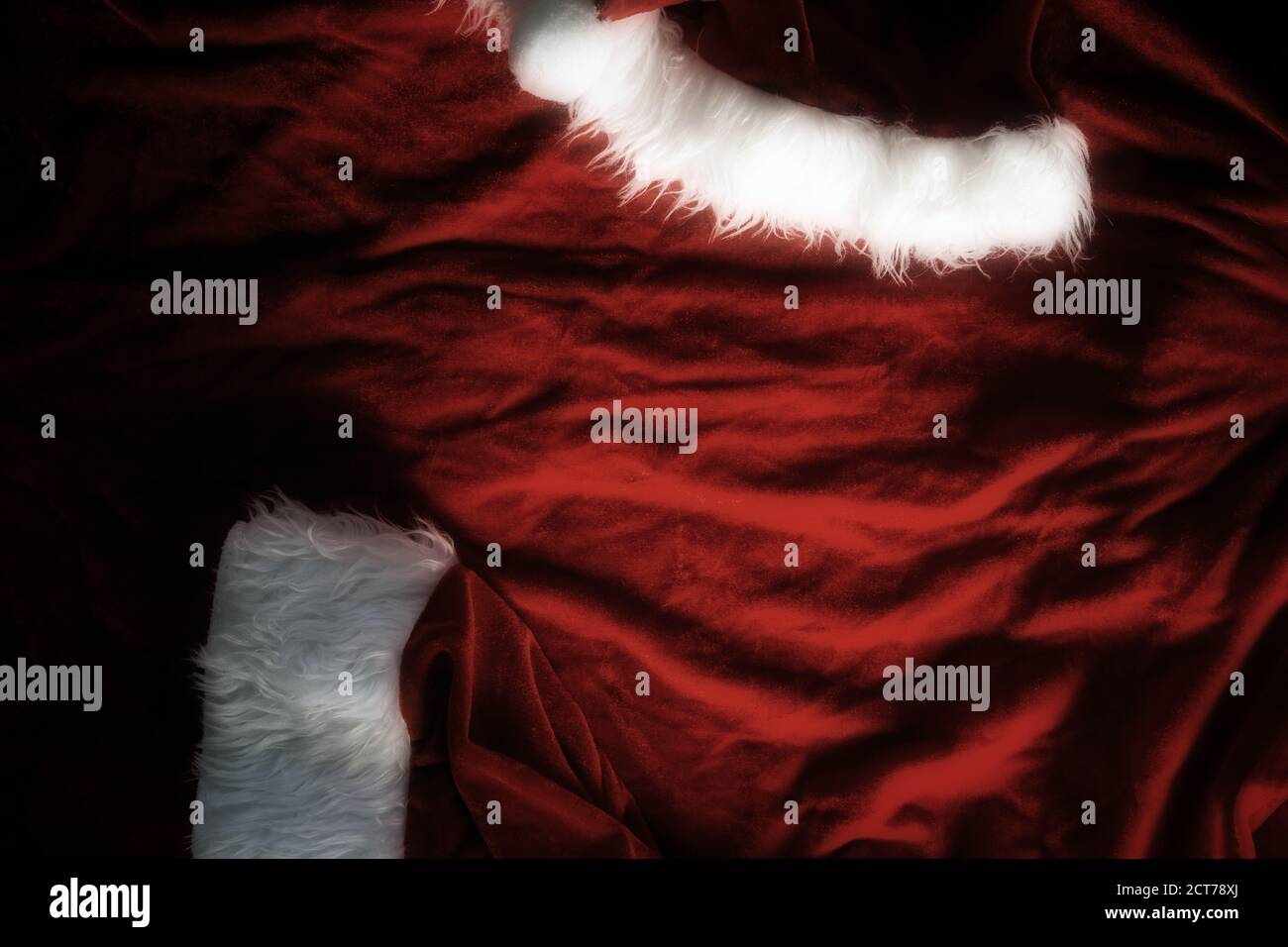 Santa Claus suit, costume fabric background texture, Christmas concept ...