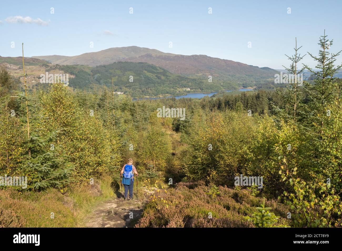 Hiking Ben Venue a mountain in the Trossachs area of Scotland. The name ...