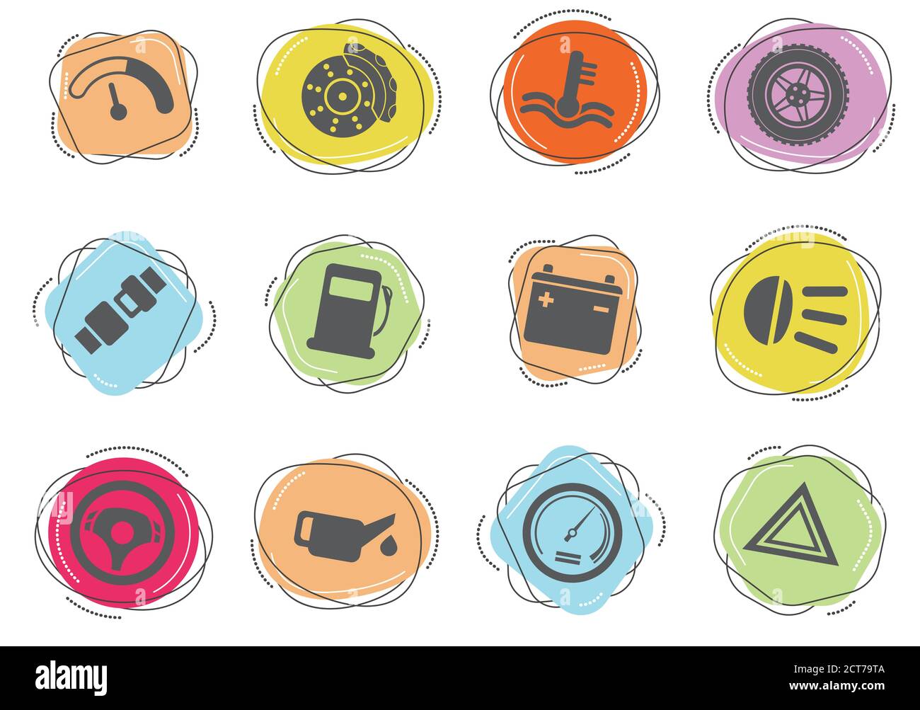 Vector car interface icon set Stock Vector Image & Art - Alamy
