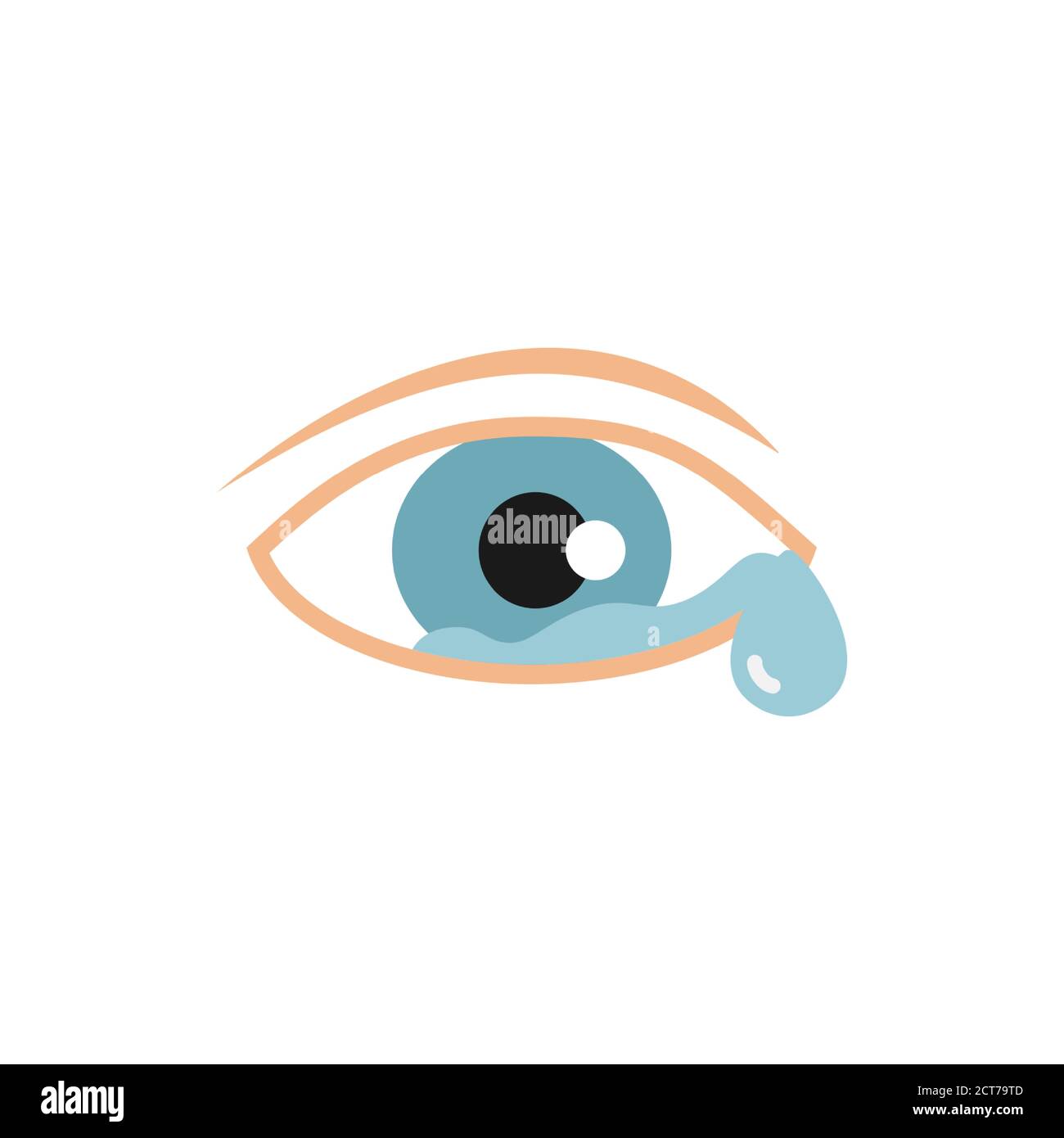 Tears icon. Simple element from allergy collection. Creative Tears icon ...