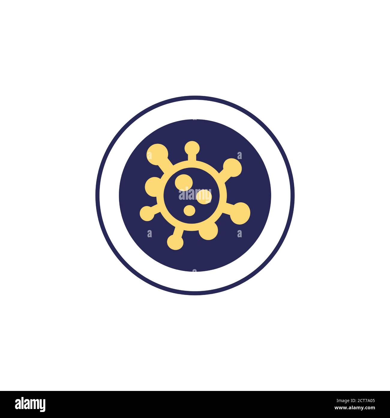 Bacteria icon. Simple element from allergy collection. Creative ...