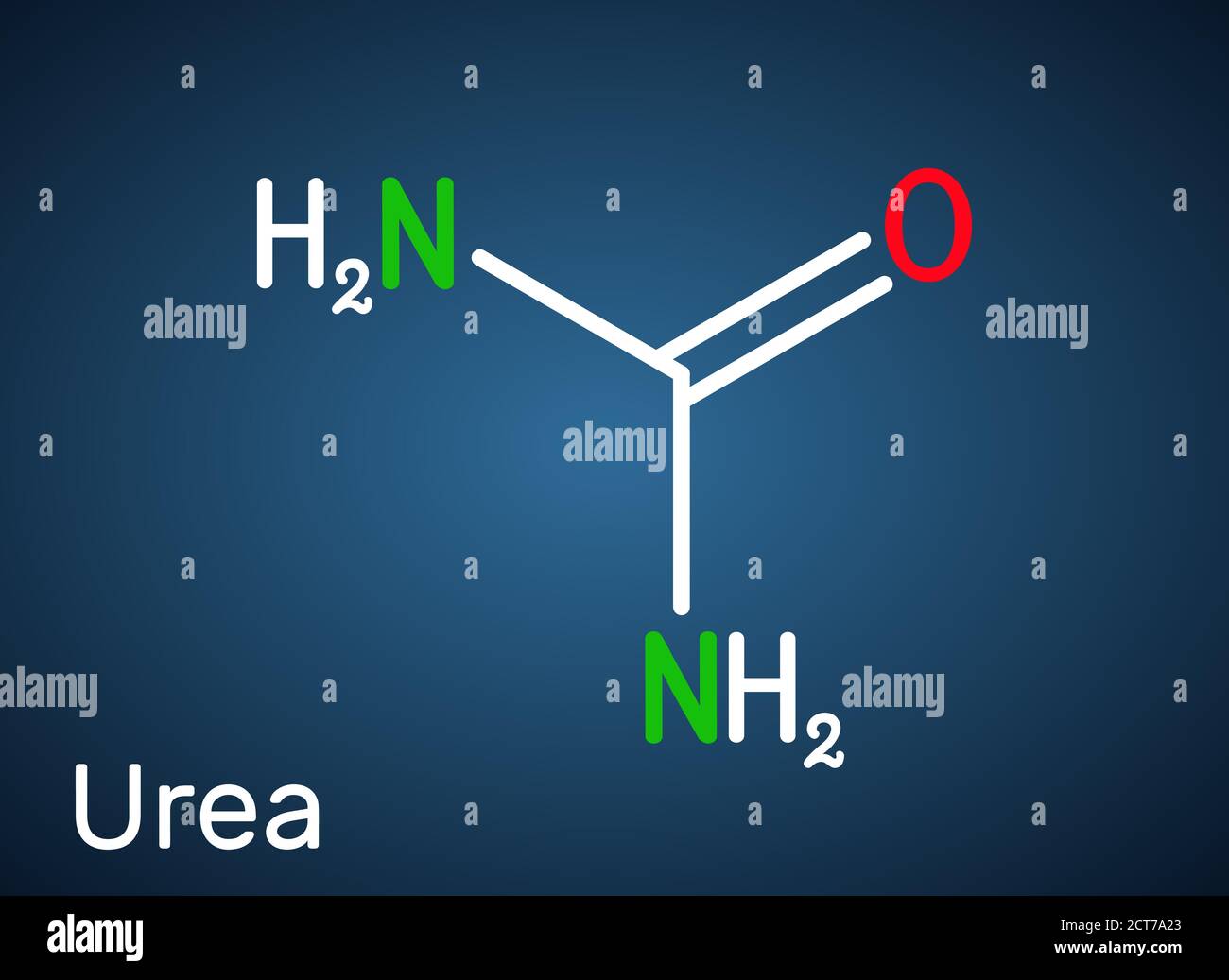 Urea, carbamide molecule. It is a nitrogenous compound containing a ...